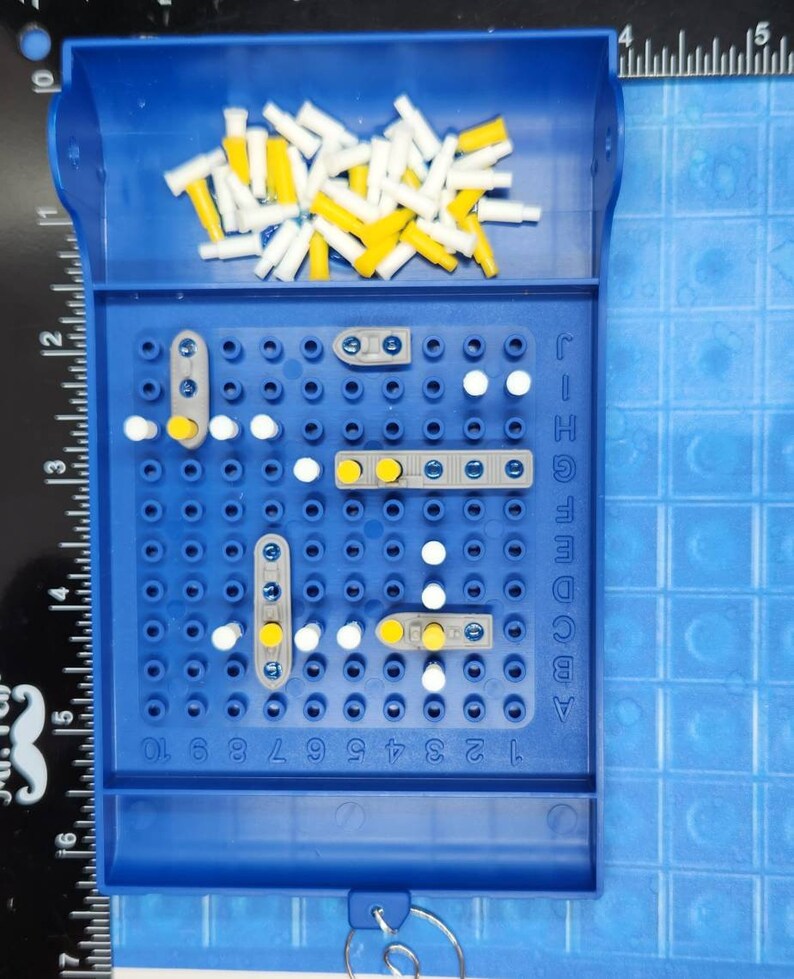 Upcycled Battleship Travel Size Game Ornament - Etsy