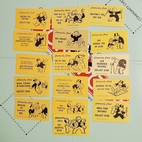 Community Chest Card - Etsy