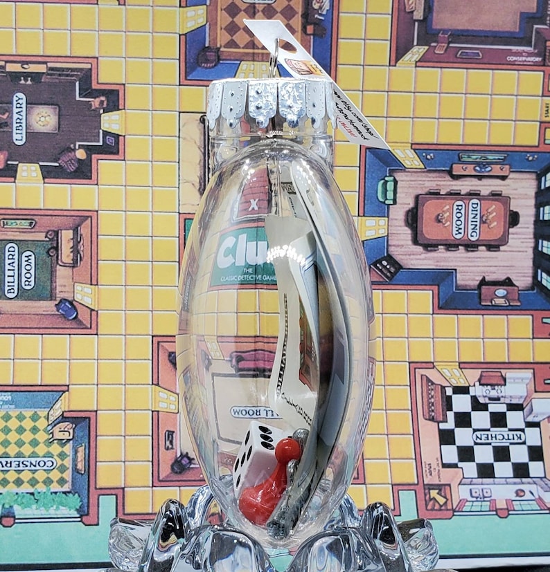 Classic Clue Cluedo Upcycled Game Piece 100mm Disc Ornament ...