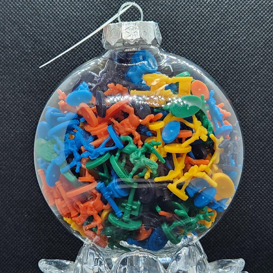 Upcycled Risk Game Piece Ornament 100mm Shatterproof Disc - Etsy