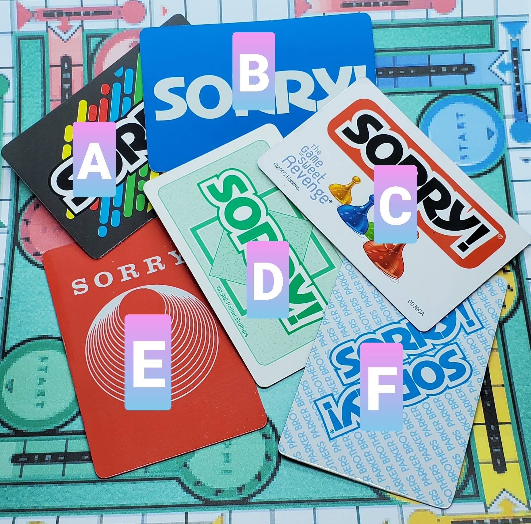Upcycled Sorry Game Card Refrigerator Magnet Multiple Styles | Etsy