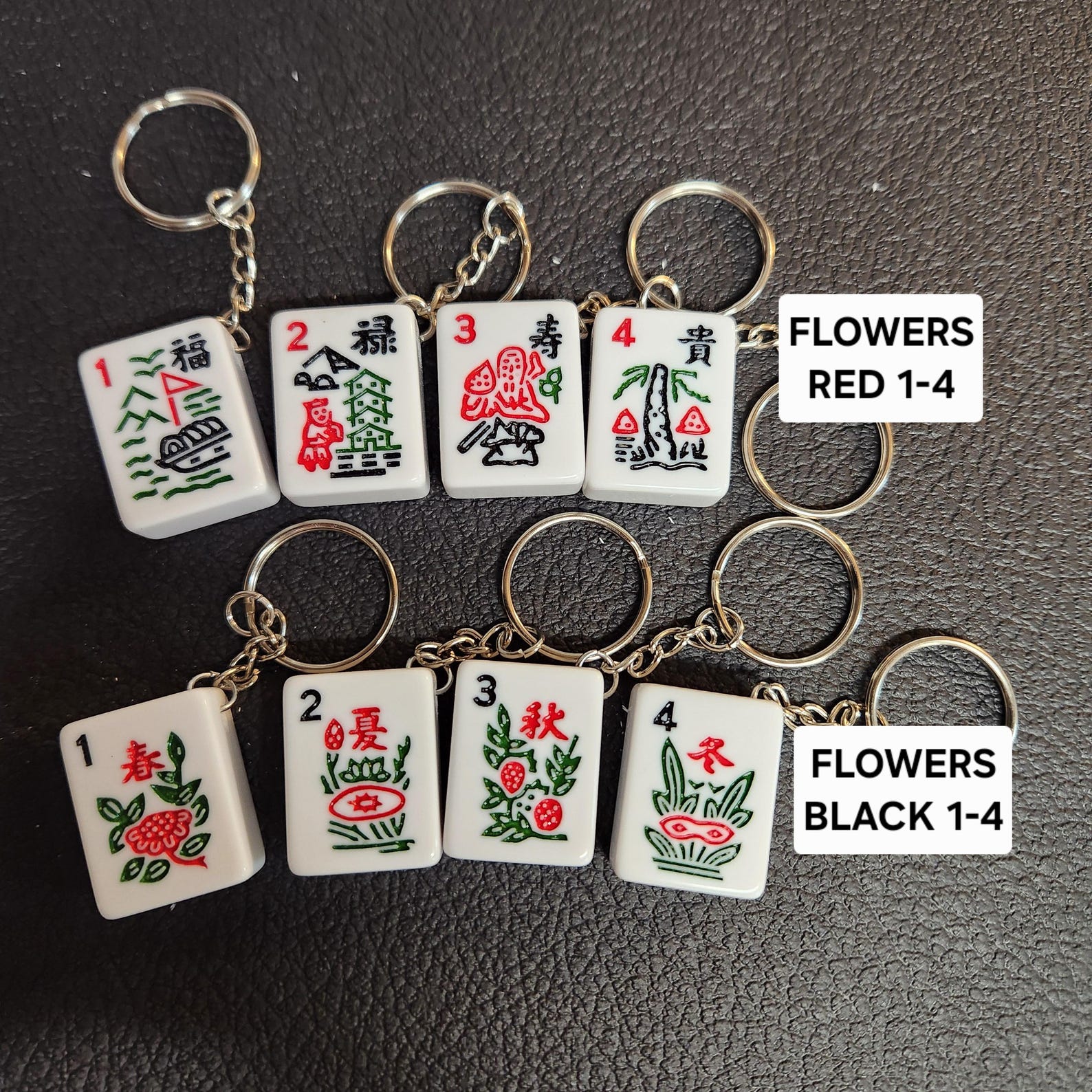 Mahjong Tile Keychain Upcycled Mah Jong Game Piece Accessory - Etsy