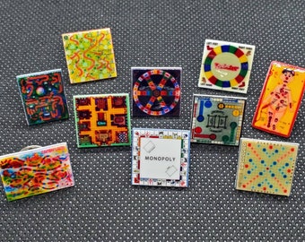 Miniature Vintage Gameboard Design Shrinky Dinks Adjustable | Etsy