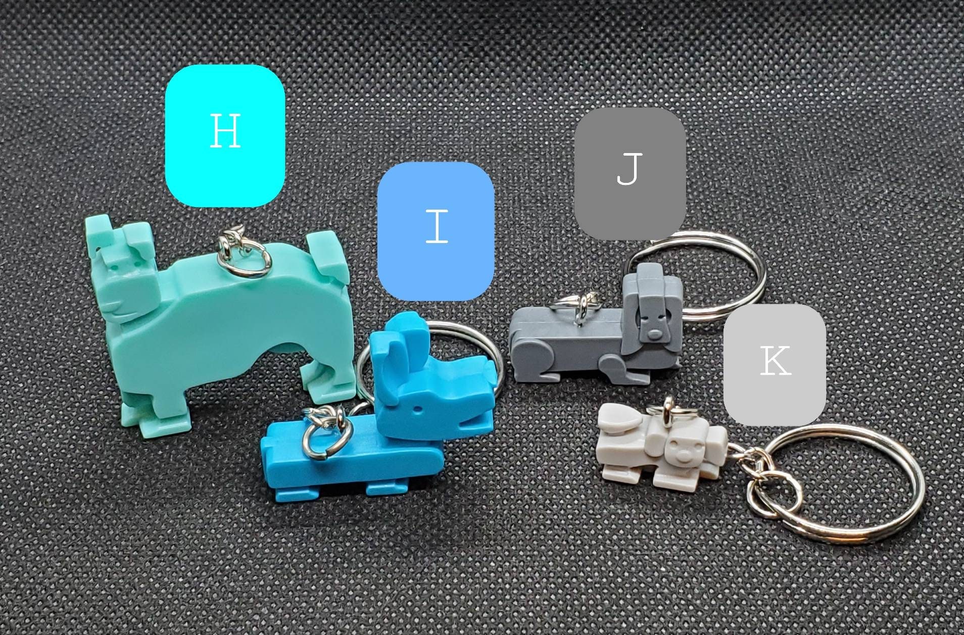 Upcycled Dog Pile Game Keychain Different Sizes Different | Etsy