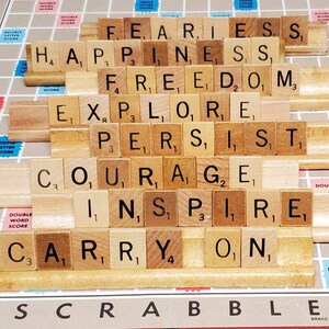Upcycled Vintage Scrabble Tile Rack Word Display Piece DECOR - Etsy