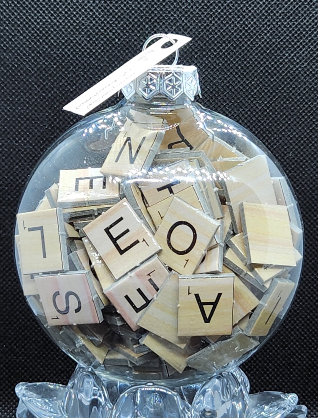 Upcycled Scrabble Tile 100mm Shatterproof Disc Ornament - Etsy