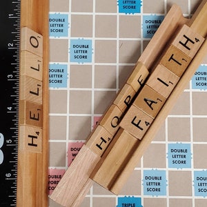 Upcycled Vintage Scrabble Tile Rack Word Display Piece DECOR - Etsy