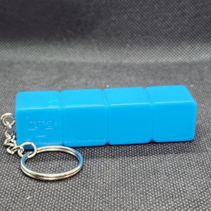 Upcycled Tetris Puzzle Game Piece Large Keychain - Etsy