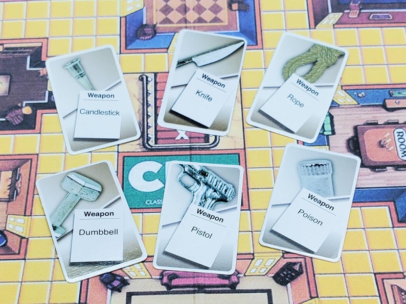 Clue Cluedo Upcycled Game Piece Ornament Travel Size 80mm - Etsy