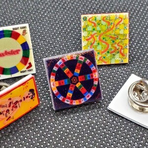 Miniature Vintage Gameboard Design Shrinky Dinks Pins - Etsy