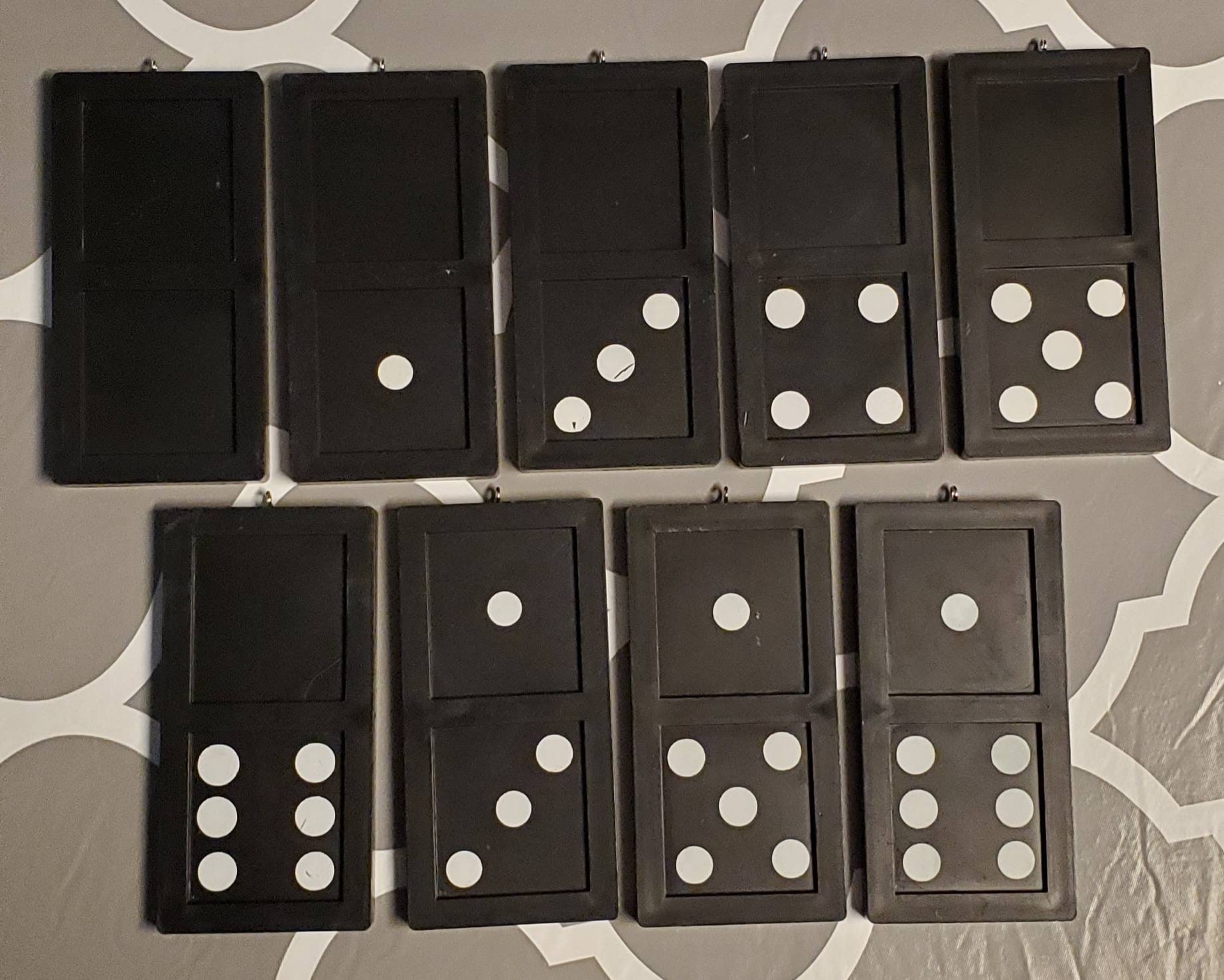 Upcycled Giant Jumbo Domino Ornament - Etsy