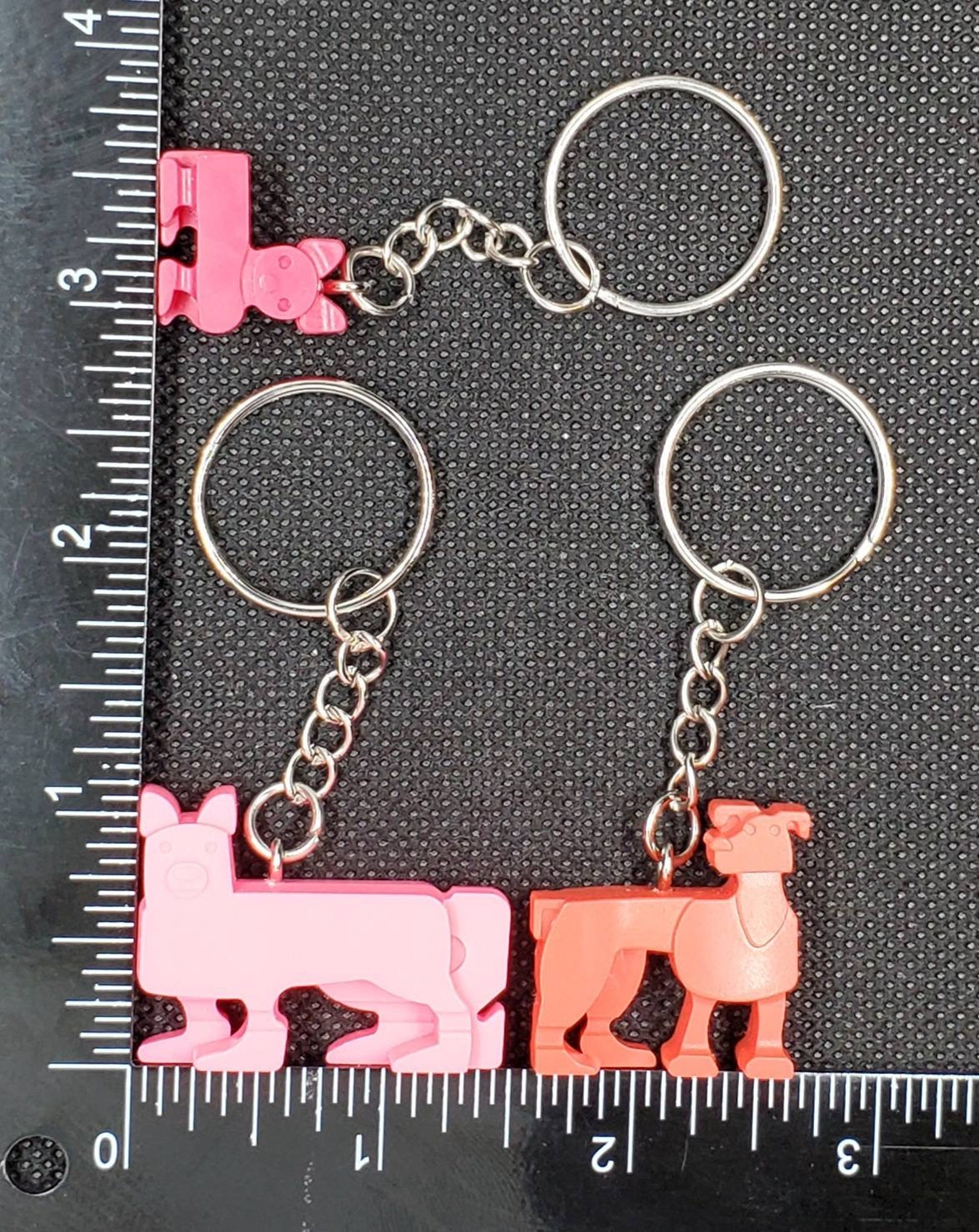 Upcycled Dog Pile Game Keychain Different Sizes Different | Etsy