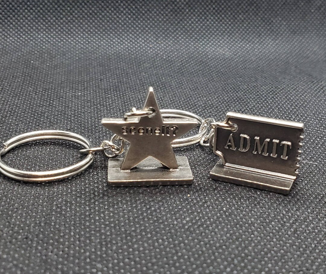 Upcycled Scene It Game Metal Token Keychains Star Movie Ticket Stub - Etsy
