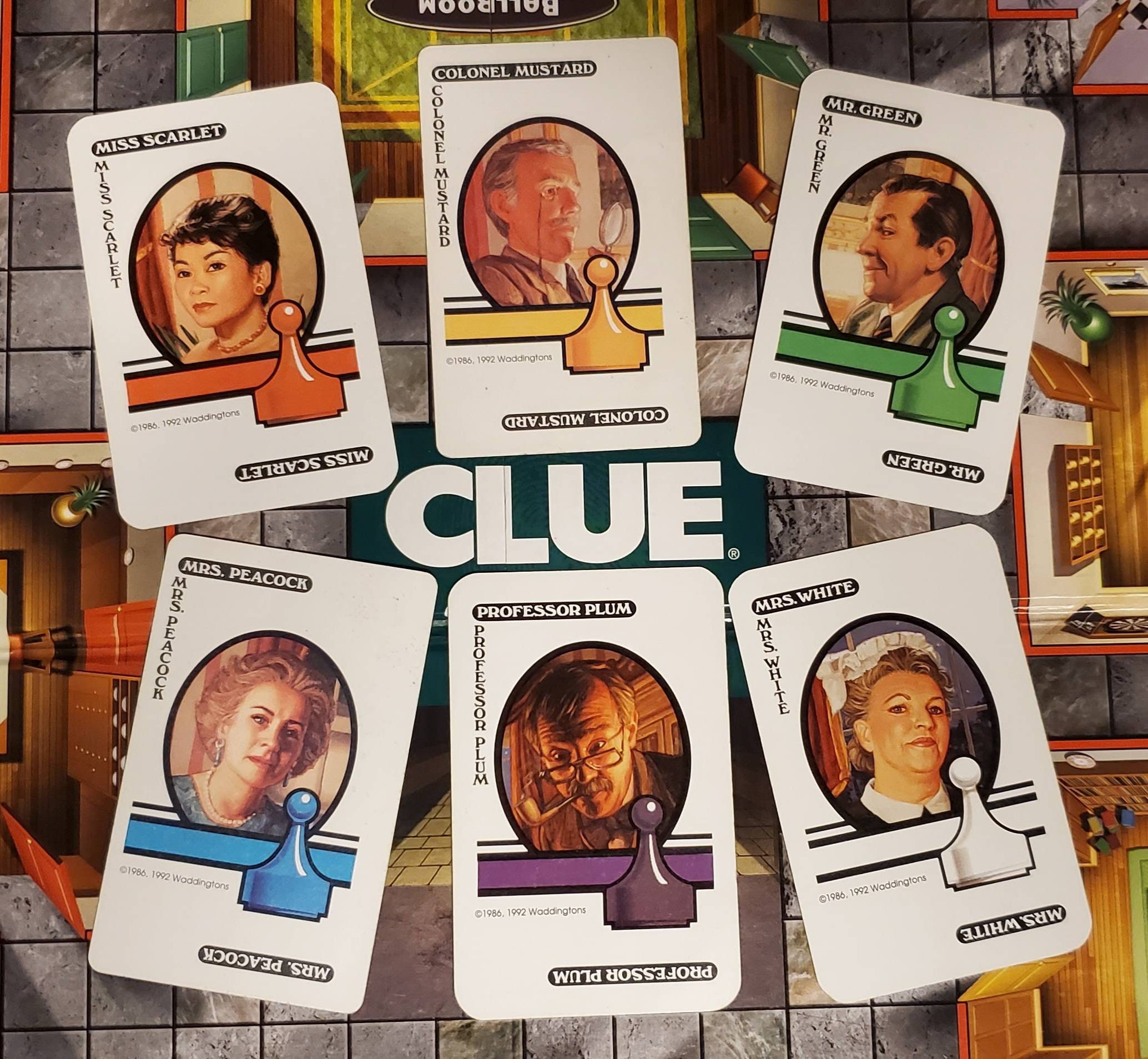 Classic Clue Cluedo Upcycled Game Piece Ornaments (CUSTOMIZABLE ...