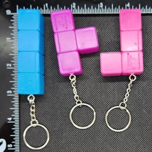 Upcycled Tetris Puzzle Game Piece Large Keychain - Etsy