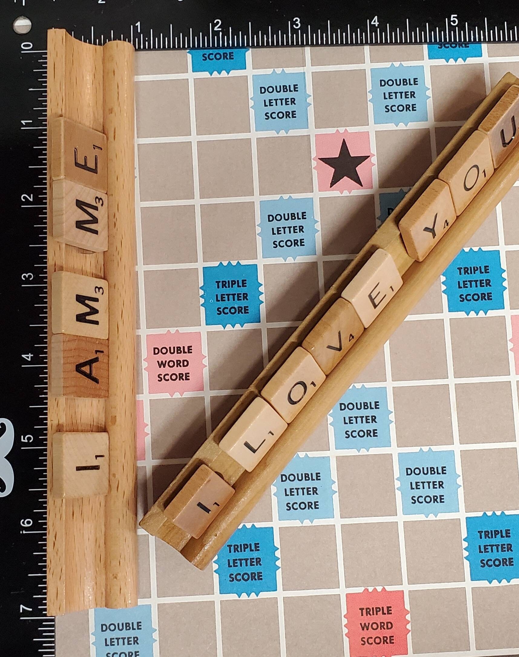 Upcycled Vintage Scrabble Tile Rack Word Display Piece DECOR - Etsy