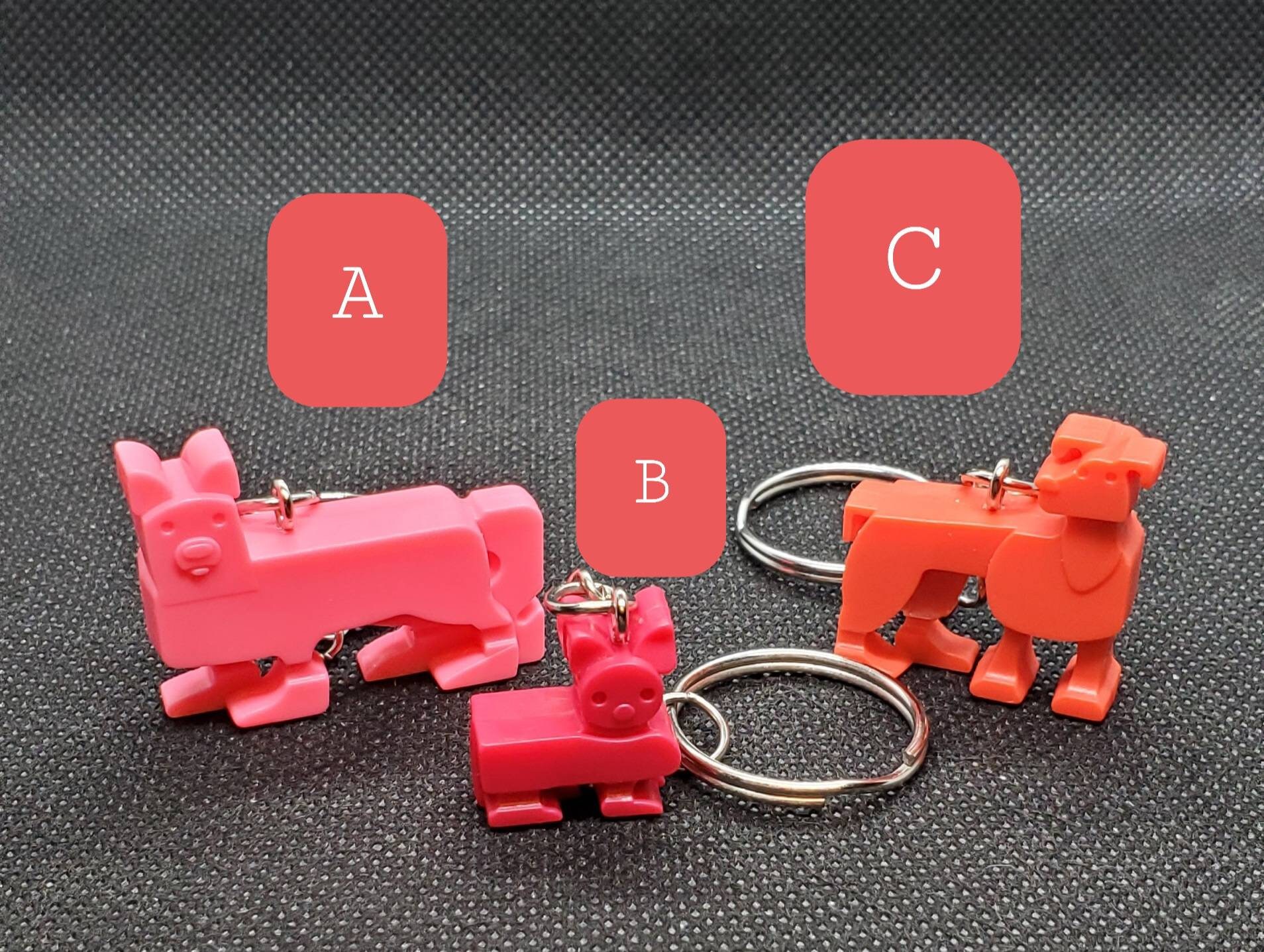 Upcycled Dog Pile Game Keychain Different Sizes Different | Etsy