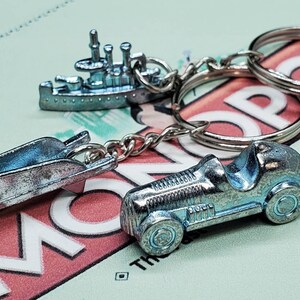 Upcycled Classic Style Monopoly Edition Metal Token Keychains - Etsy