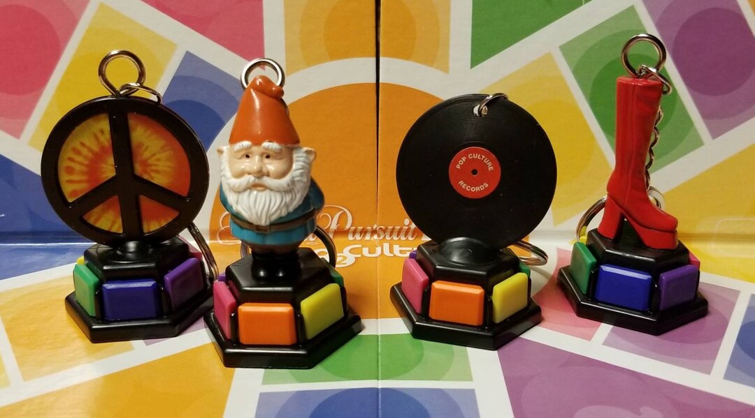 Trivial Pursuit Pop Culture Edition Keychains Ornaments - Etsy