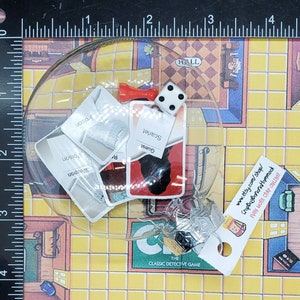 Clue Cluedo Upcycled Game Piece Ornament Travel Size 80mm Shatterproof ...