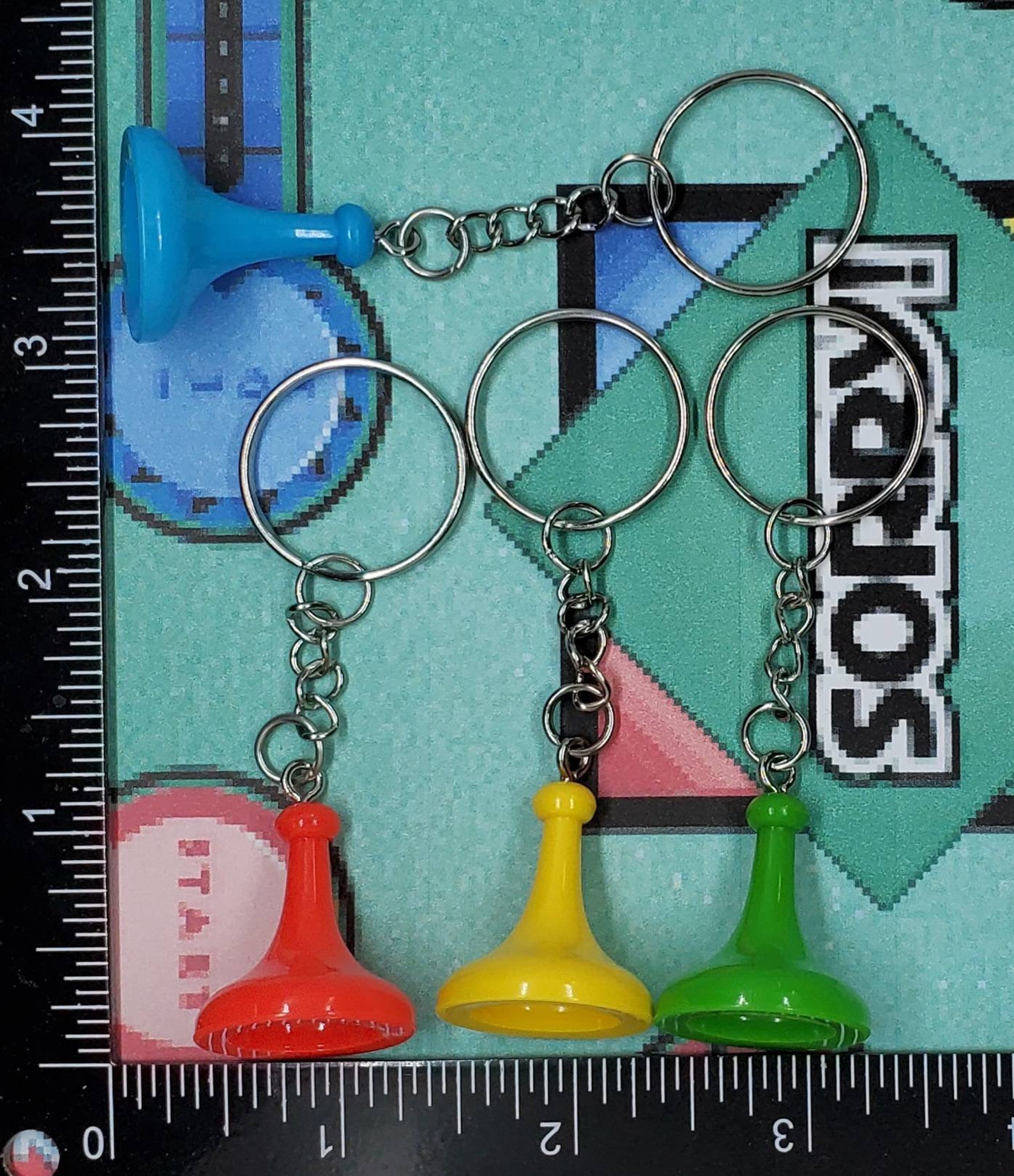 Upcycled Sorry! Game Piece Keychain - Etsy