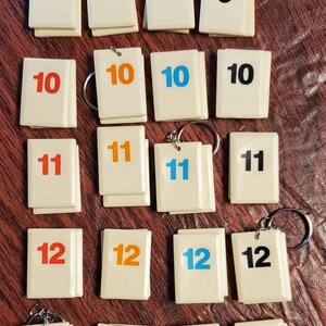 Upcycled Rummikub Tile Keychains - Etsy
