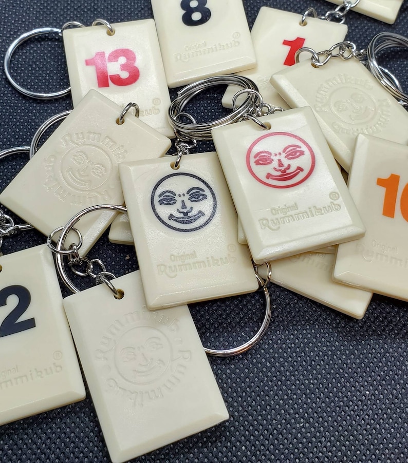 Upcycled Rummikub Tile Keychains - Etsy