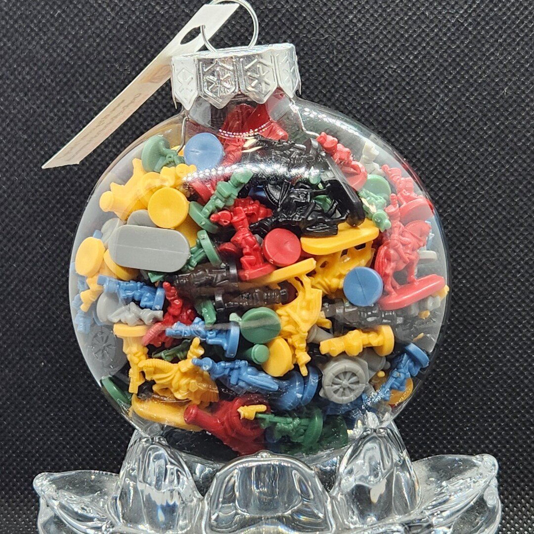 Upcycled Risk Game Piece Ornament 80mm Shatterproof Disc - Etsy