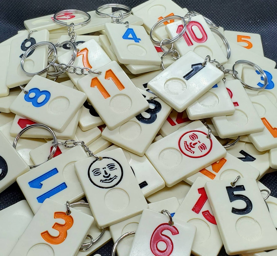 Upcycled Rummikub Tile Keychains - Etsy