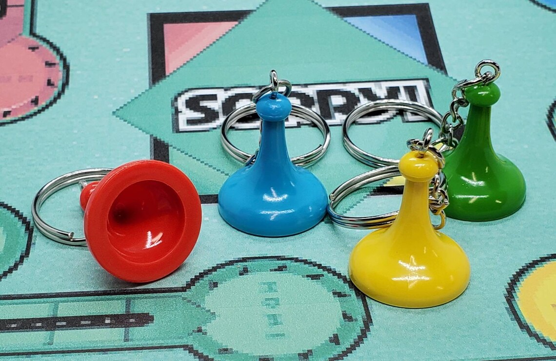 Upcycled Sorry! Game Piece Keychain - Etsy