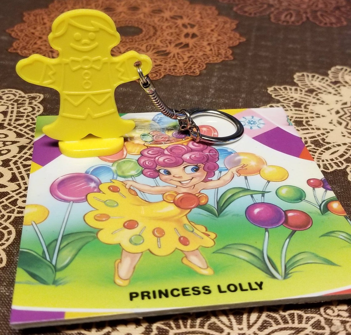 Candyland Gingerbread Keychain Game Token Keychain | Etsy