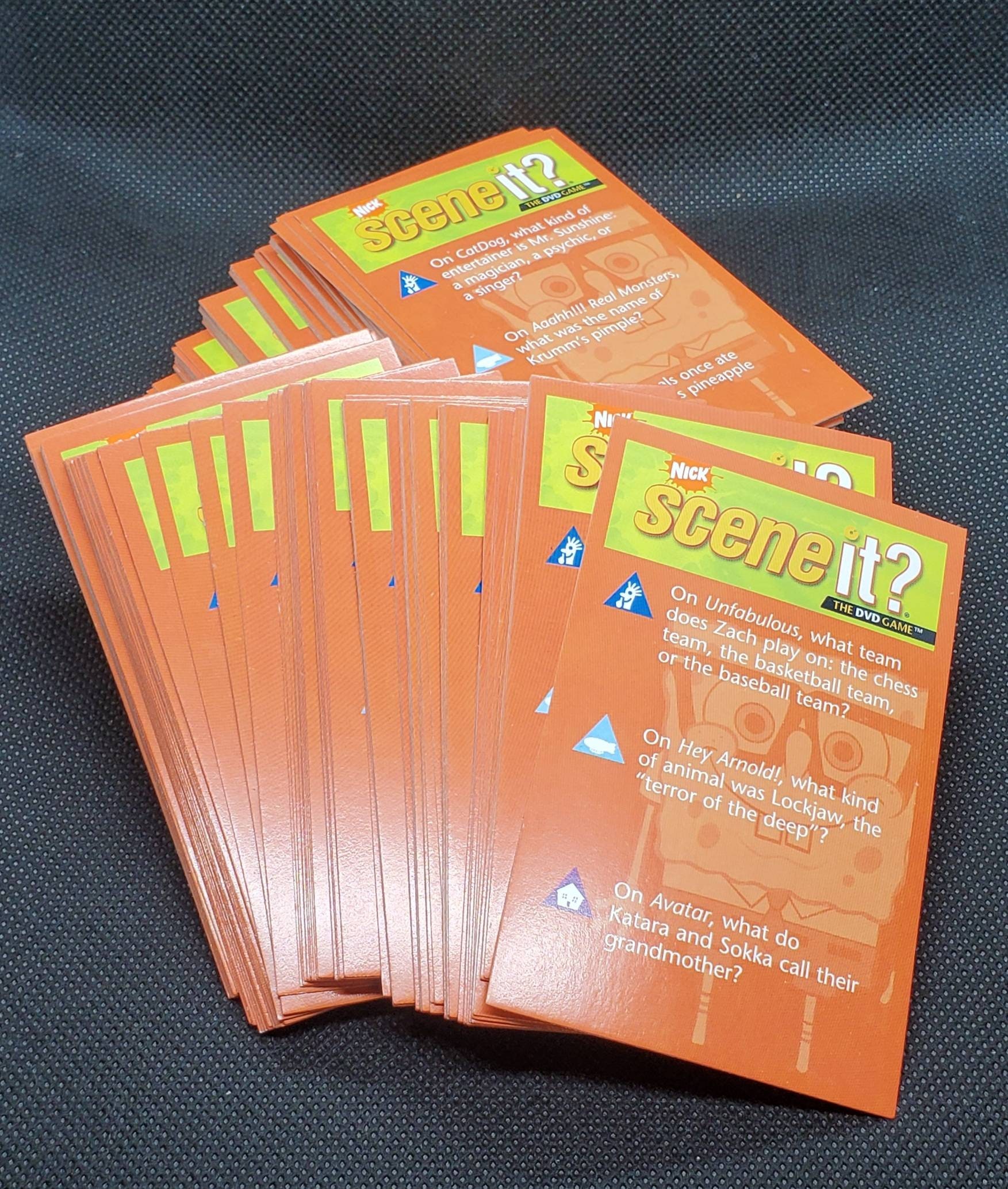 Scene It Trivia Game Nick Edition CARDS ONLY 160 Cards Read | Etsy