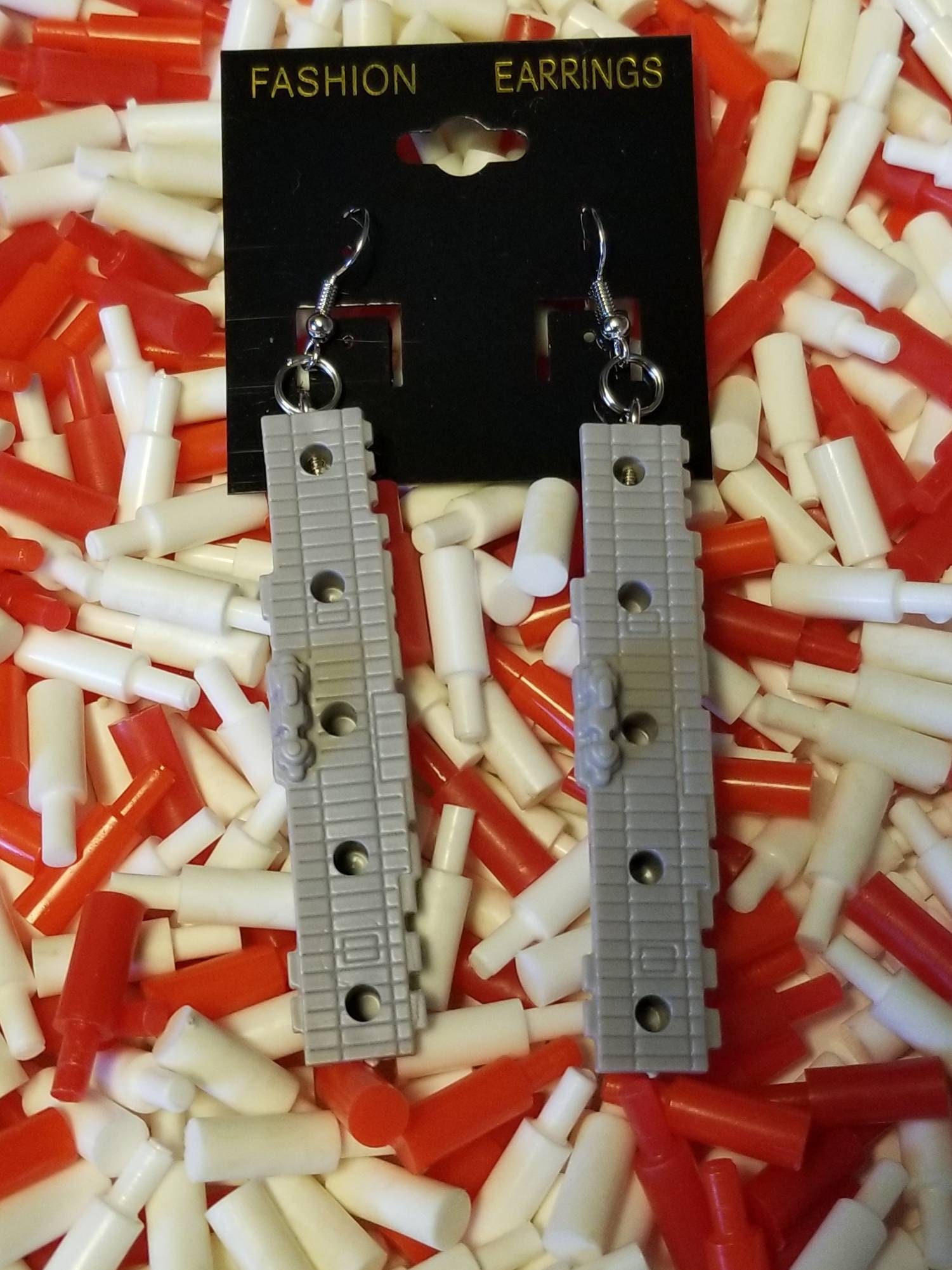 Battleship Upcycled Game Piece Earrings - Etsy