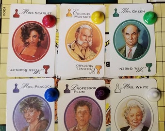 Clue Character Cards