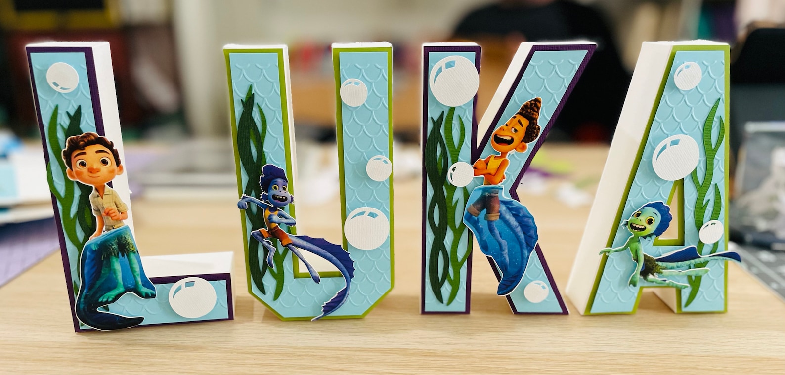 Cardstock Luca 3D Letters - Etsy