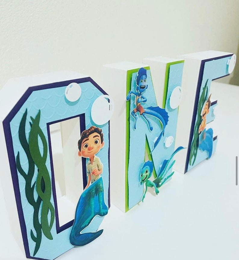 Cardstock Luca 3D Letters - Etsy