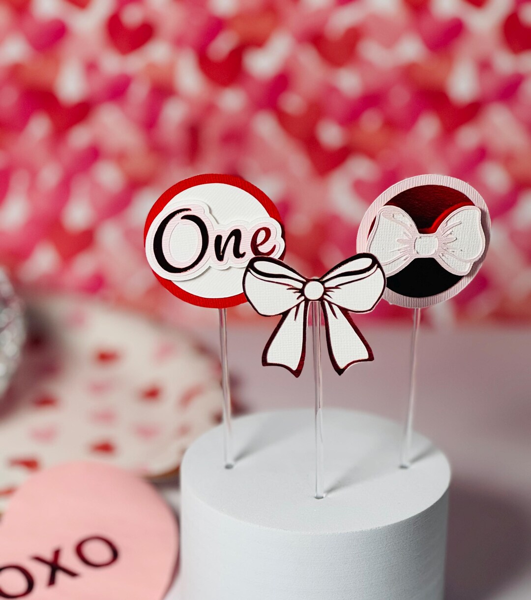 Bow Cupcake Toppers - Etsy