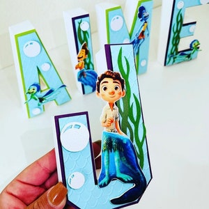 Cardstock Luca 3D Letters - Etsy