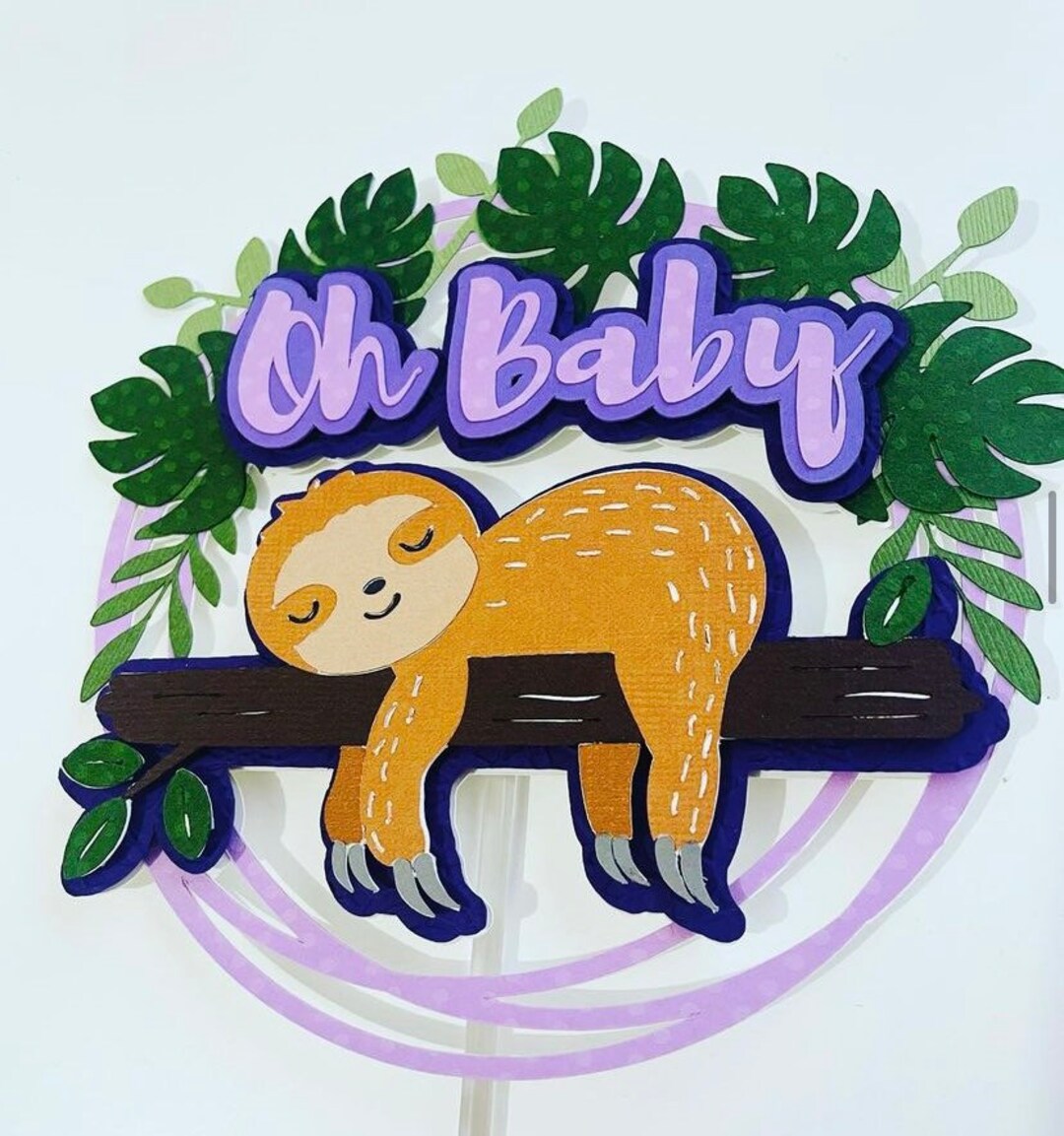 Sloth Cake Topper - Etsy