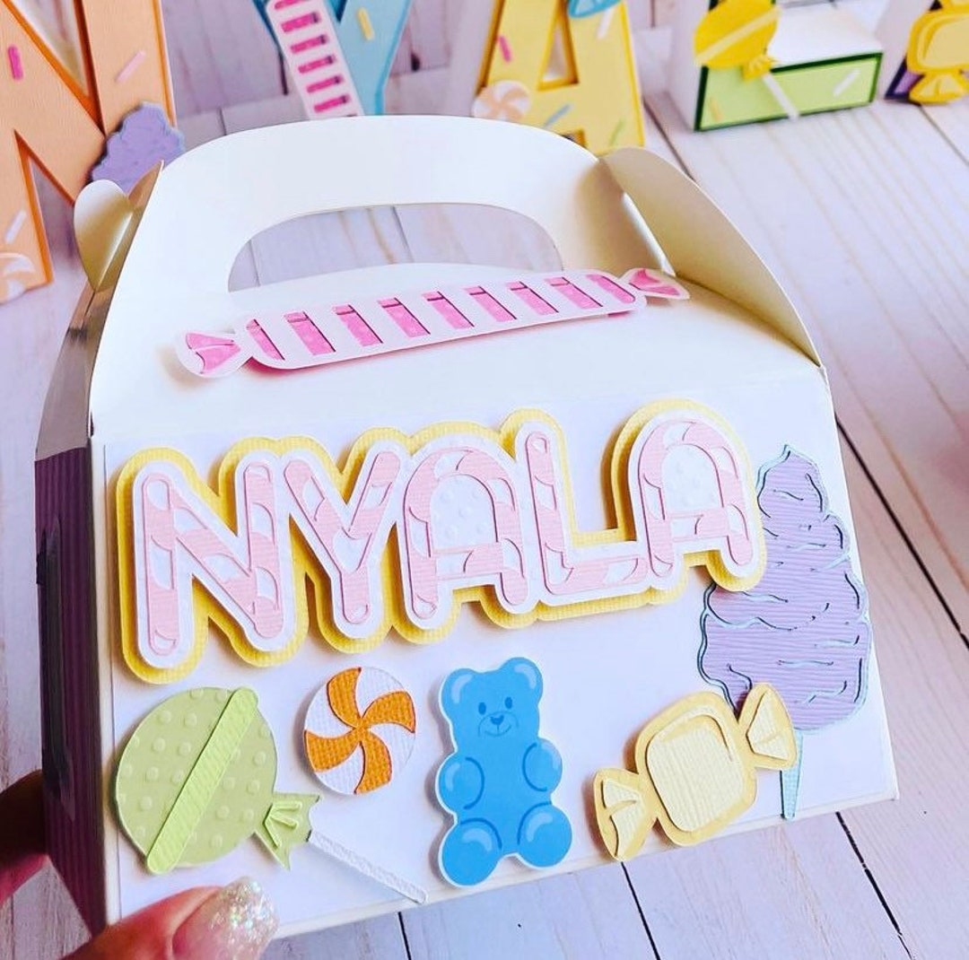 Sweets /candy Theme Goodie/ Gabble Boxes - Etsy