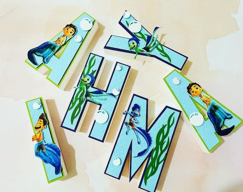 Cardstock Luca 3D Letters - Etsy