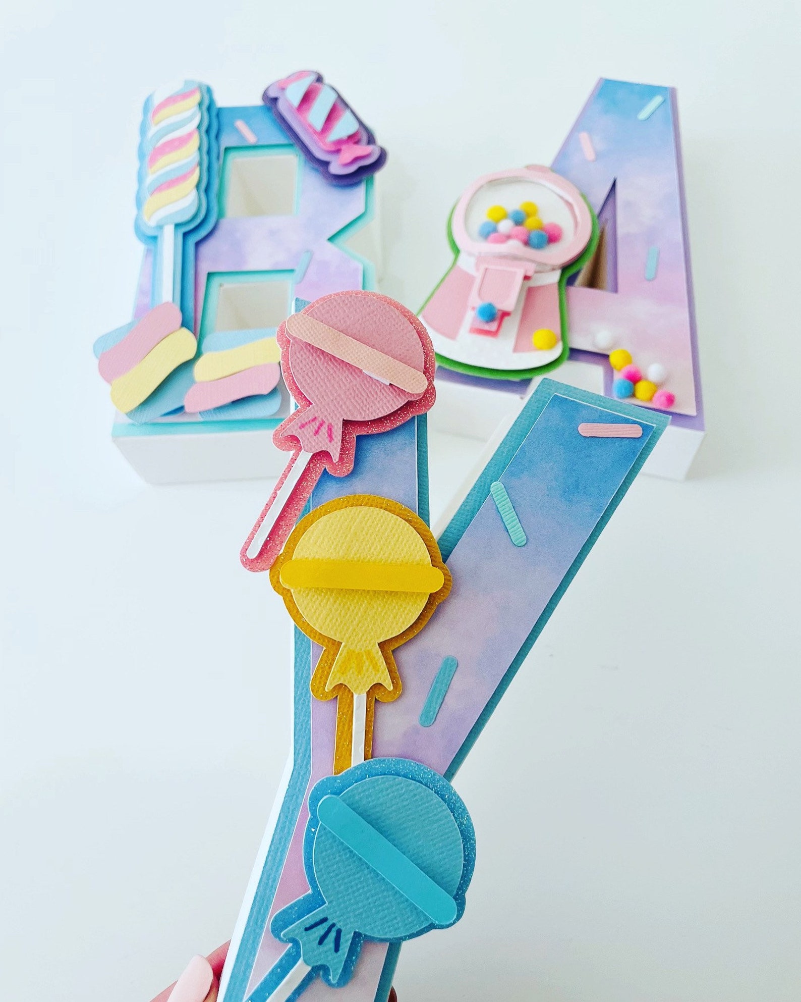 Candy Theme 3D Letters - Etsy