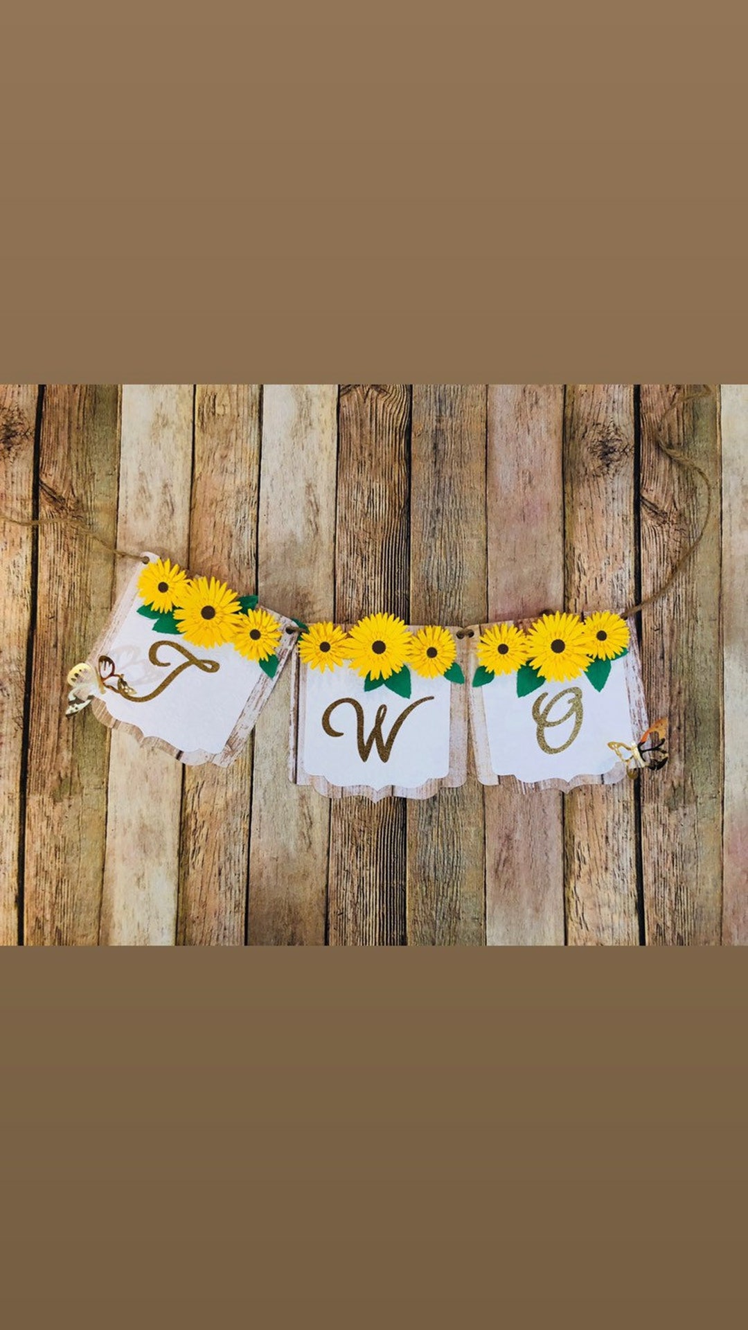 Sunflower Banner - Etsy