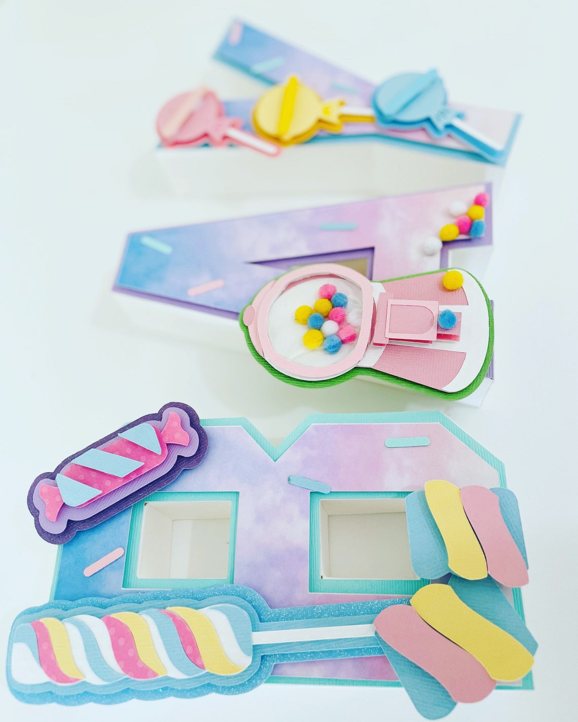 Candy Theme 3D Letters - Etsy
