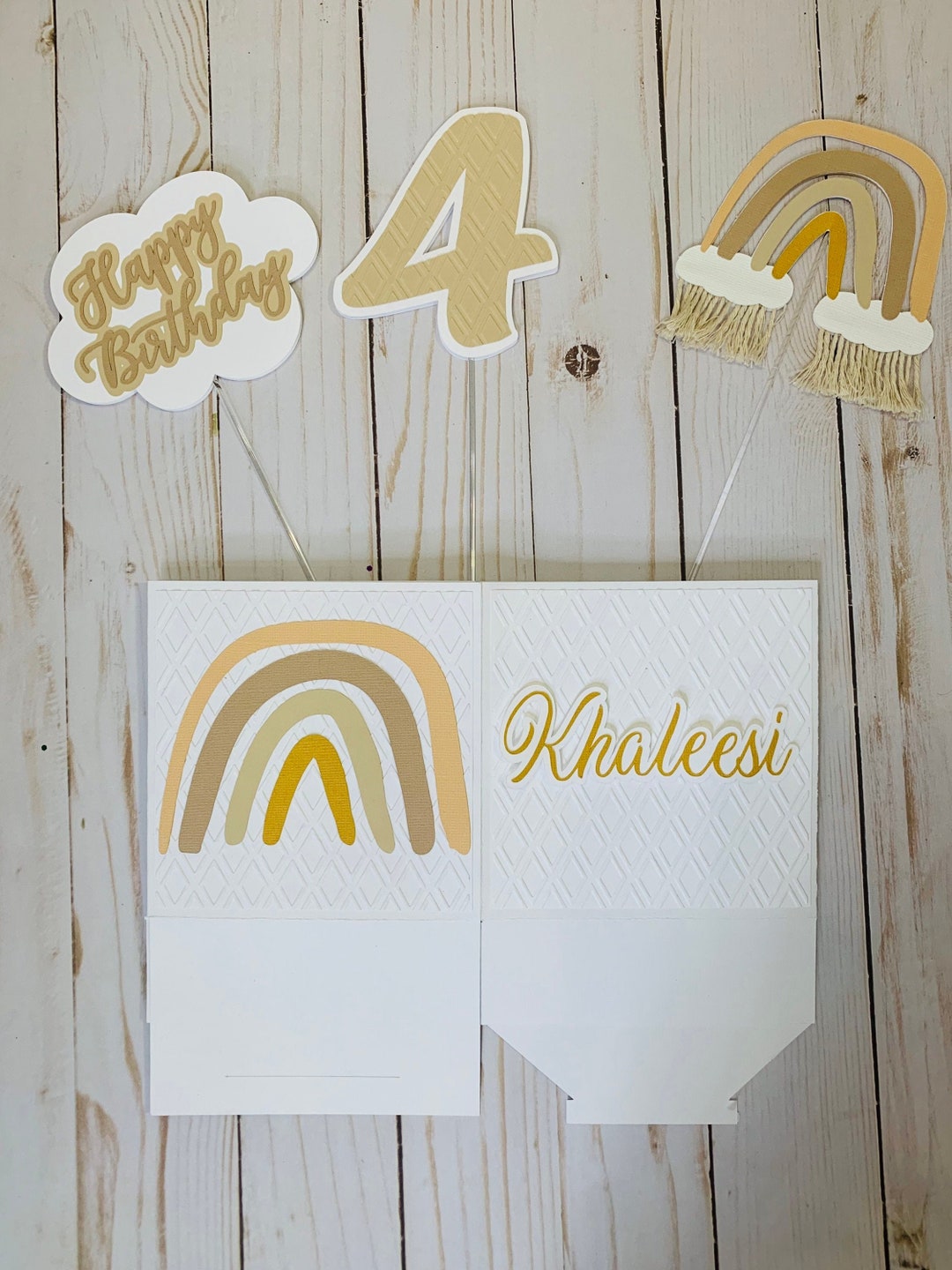 Boho Rainbow Centerpiece - Etsy