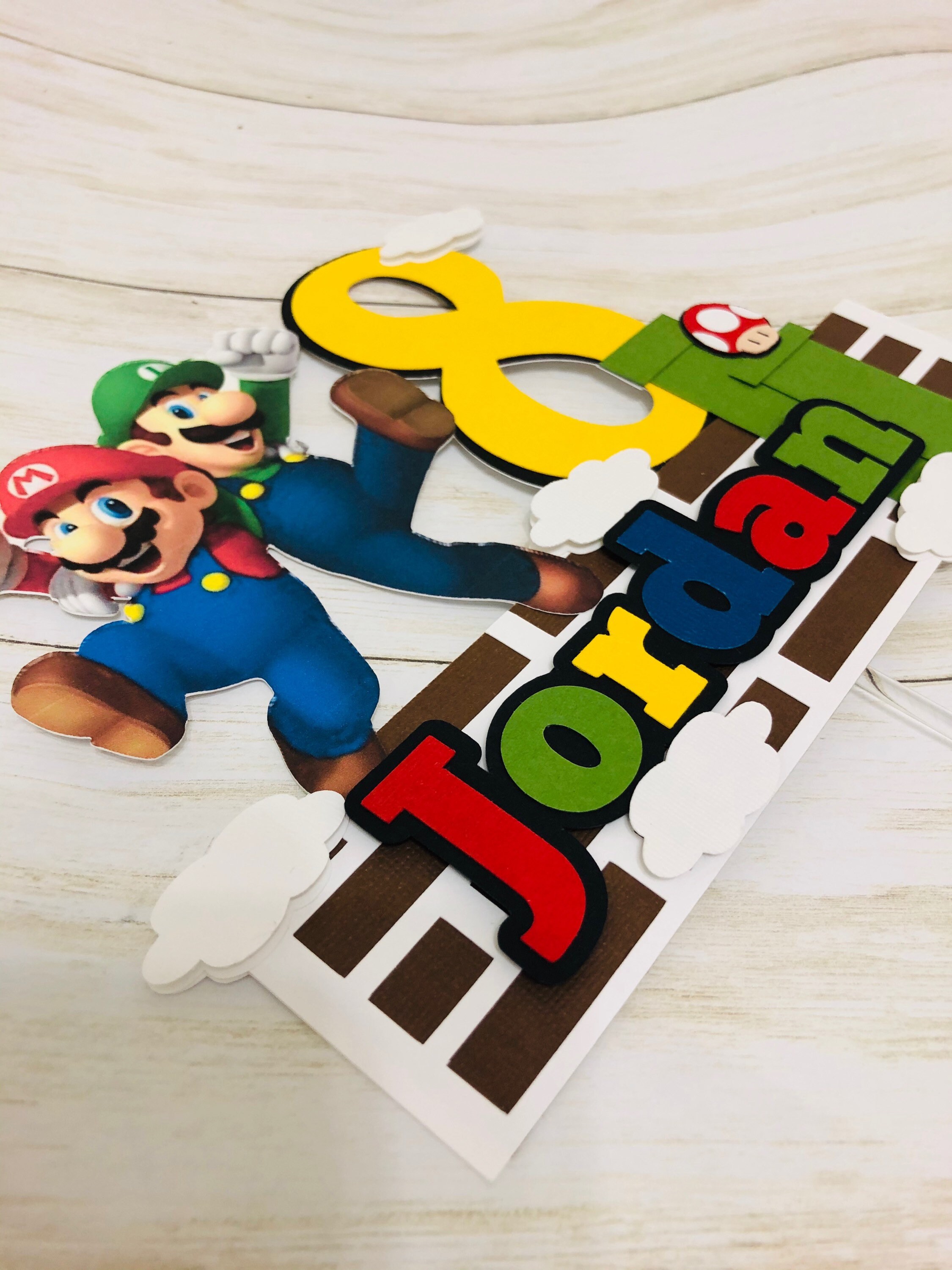 Mario Bros Cake Topper - Etsy