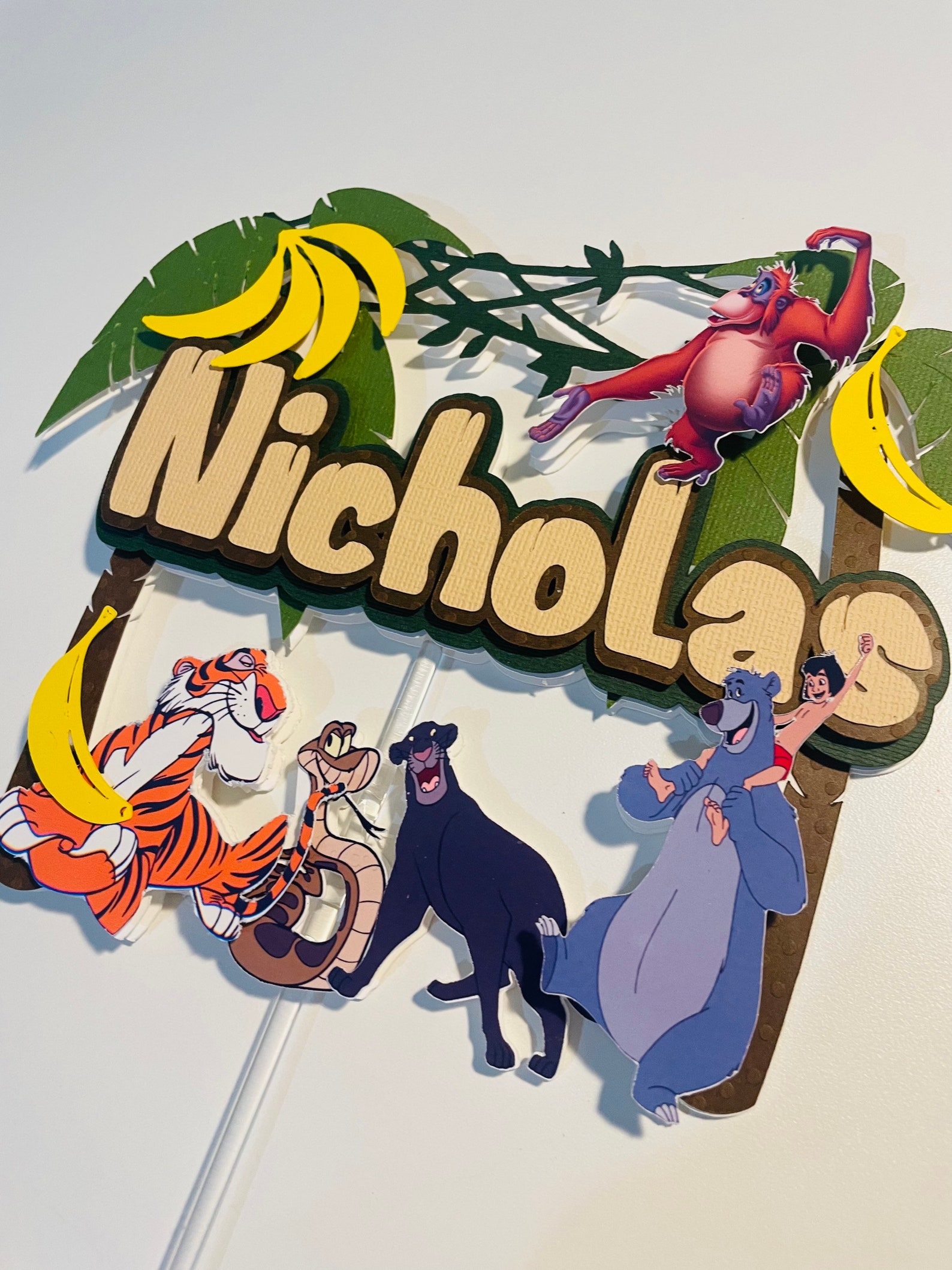 The Jungle Book Theme Cake Topper - Etsy