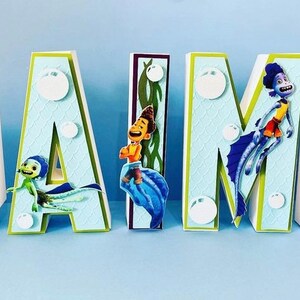 Cardstock Luca 3D Letters - Etsy