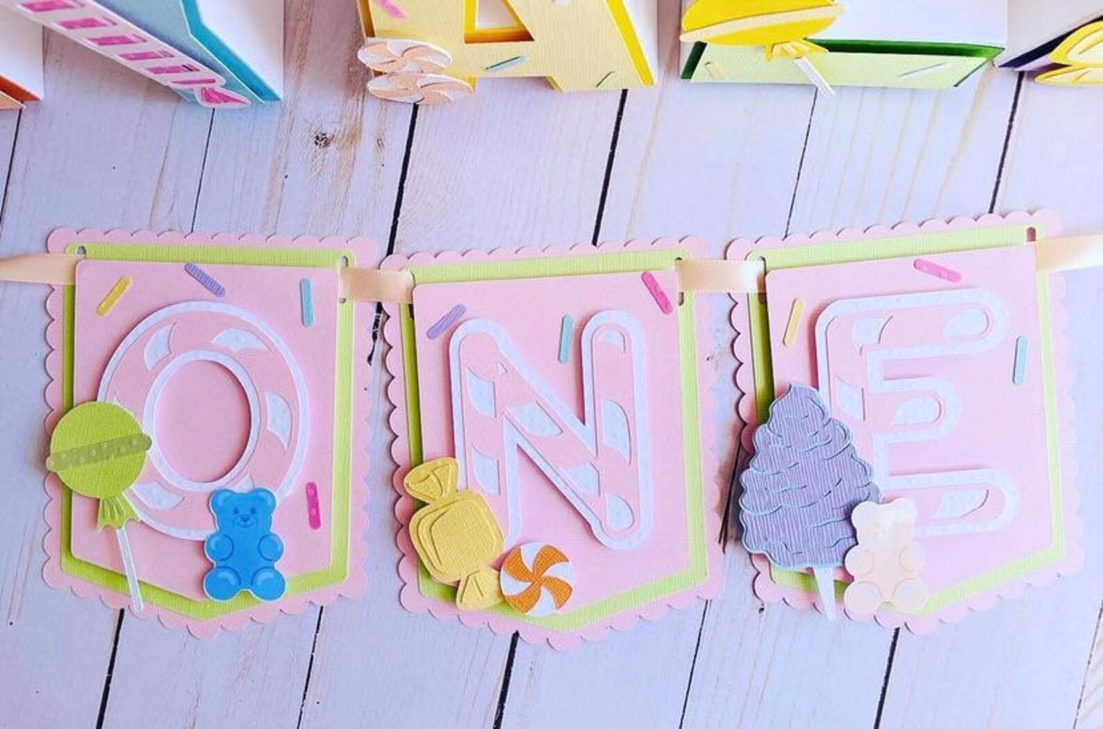 Sweets/ Candy Theme Banner - Etsy