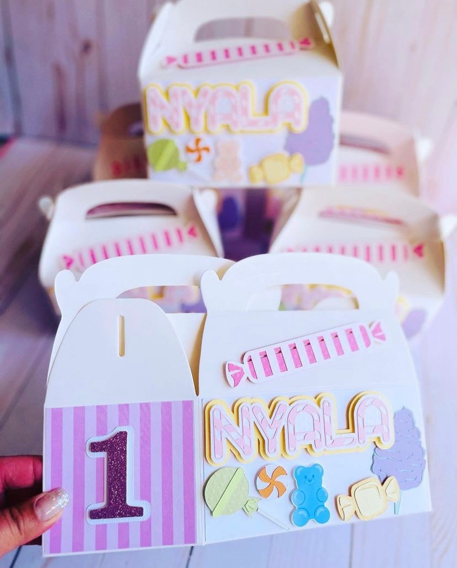 Sweets /candy Theme Goodie/ Gabble Boxes - Etsy